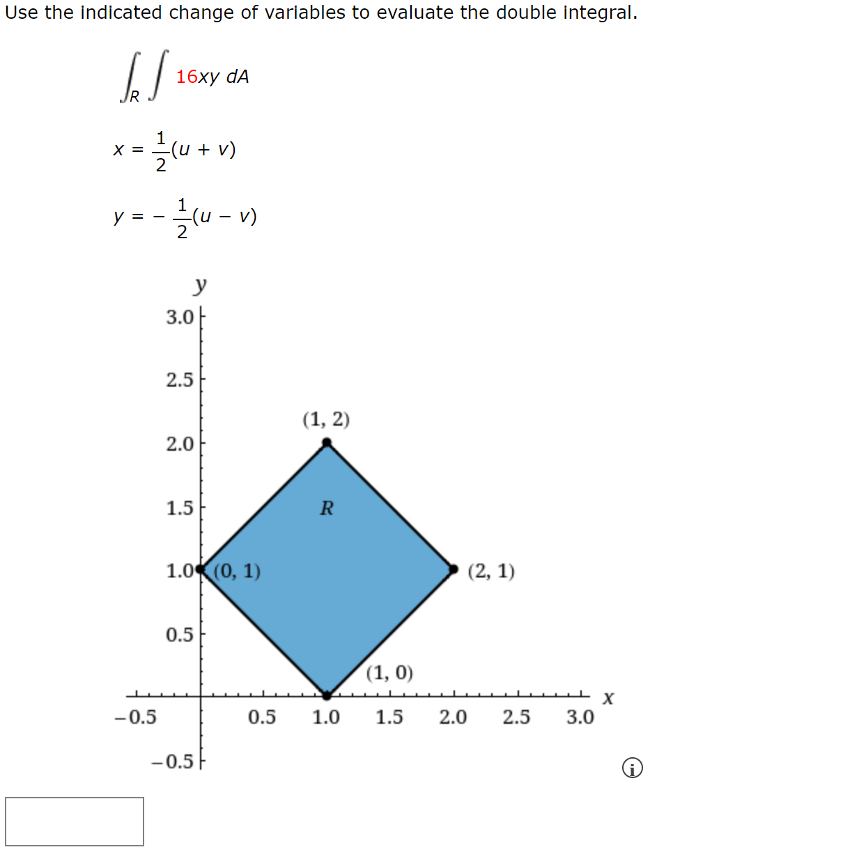 Solved Use the indicated change of variables to evaluate the | Chegg.com