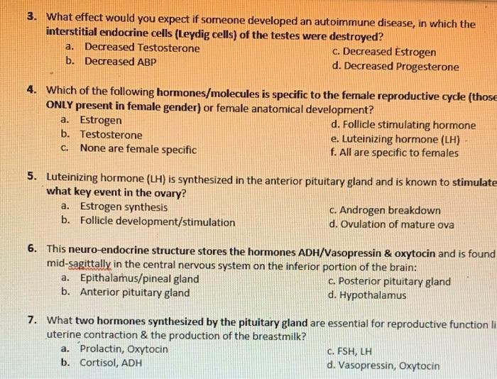 Solved 3. What effect would you expect if someone developed | Chegg.com