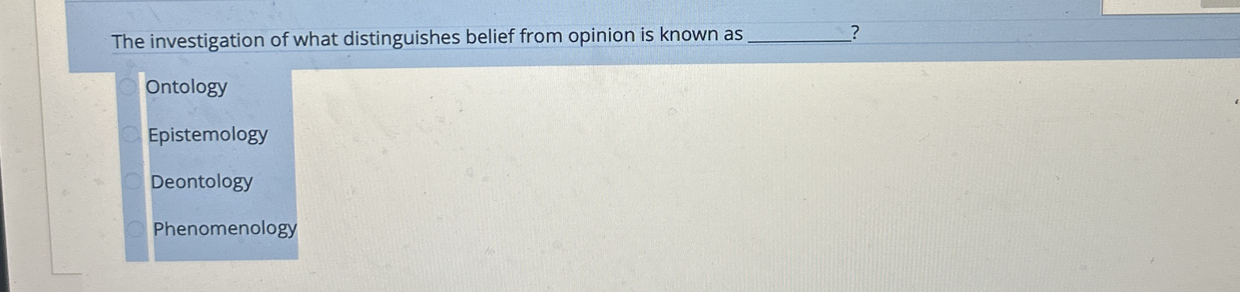 Solved The investigation of what distinguishes belief from | Chegg.com