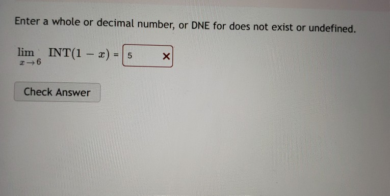 Solved Enter a whole or decimal number, or DNE for does not | Chegg.com