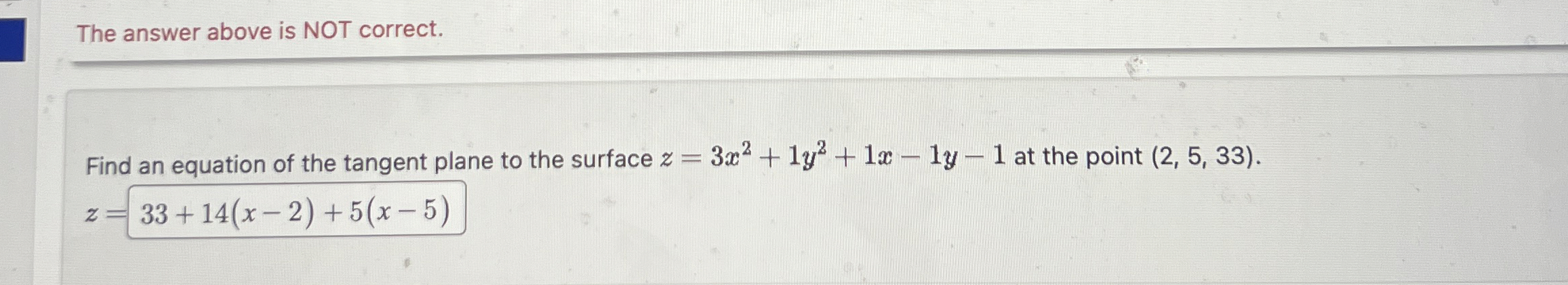 Solved Find an equation of the tangent plane to the surface | Chegg.com
