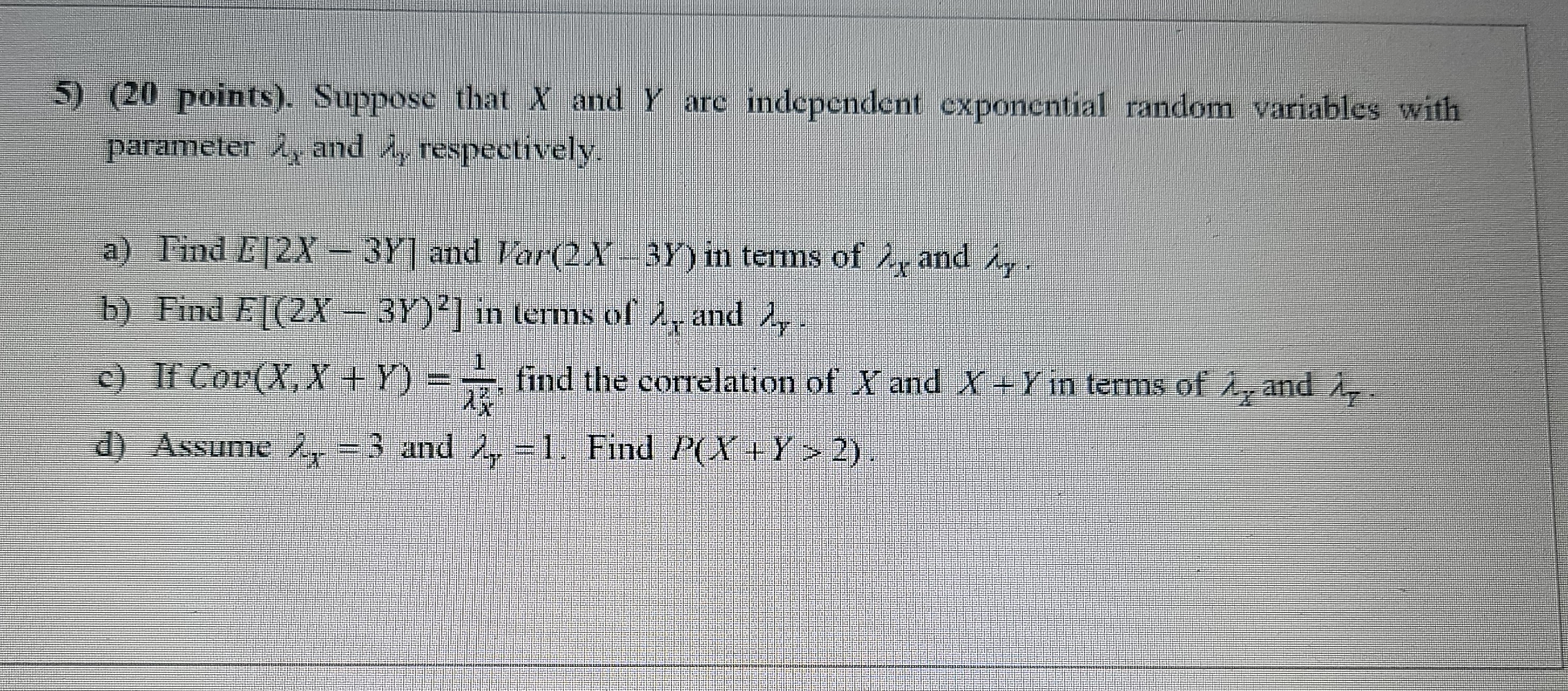 Solved please solve a b c d ﻿(20 ﻿points). ﻿Suppose that x | Chegg.com