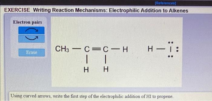 Solved [References] EXERCISE Writing Reaction Mechanisms: | Chegg.com