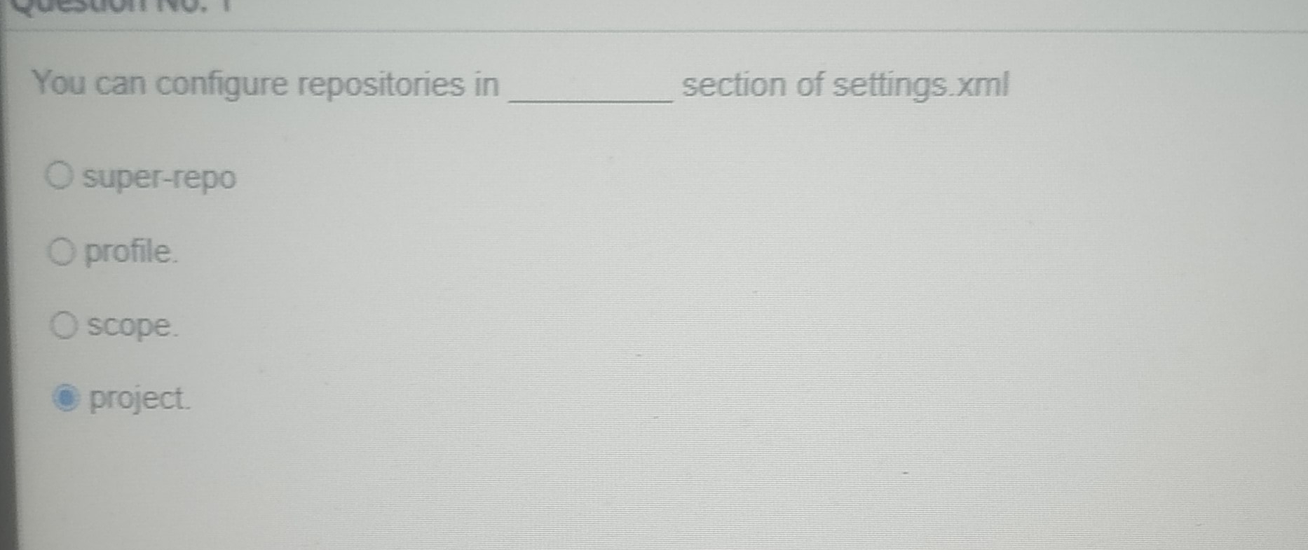 Solved You can configure repositories in ﻿section of | Chegg.com
