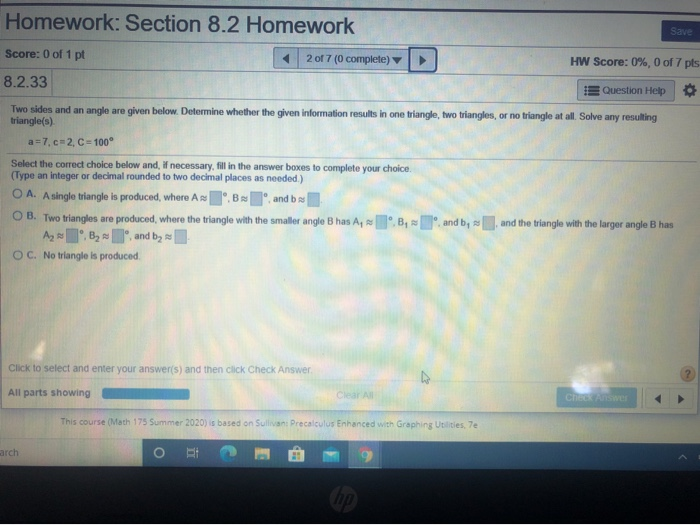 Solved Homework Section 8 2 Homework Score 0 Of 1 Pt 1 Of