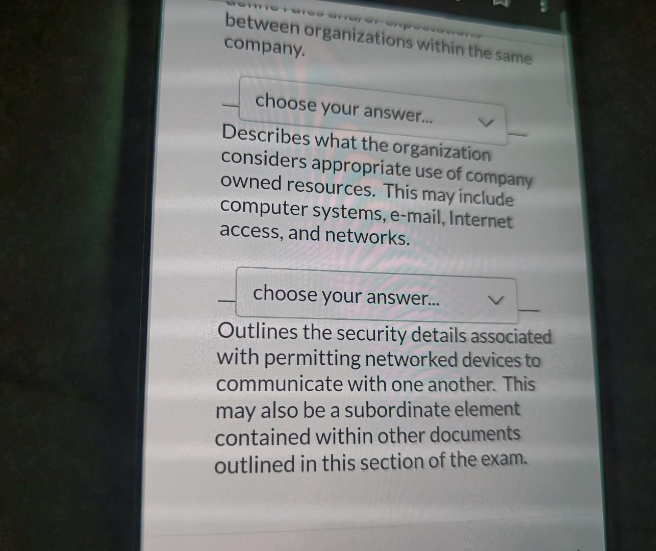 Solved Outlines the security details associated with | Chegg.com