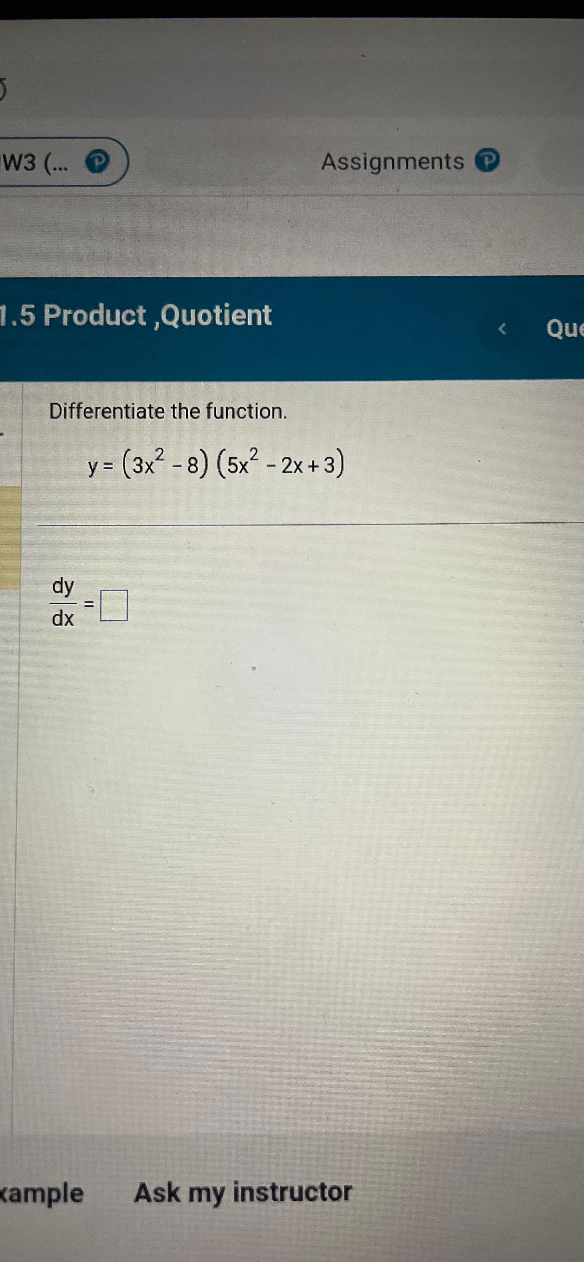 Solved Differentiate the | Chegg.com