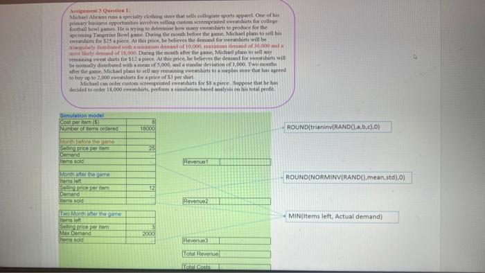 Solved Needs to be done using these formulas. Please show | Chegg.com