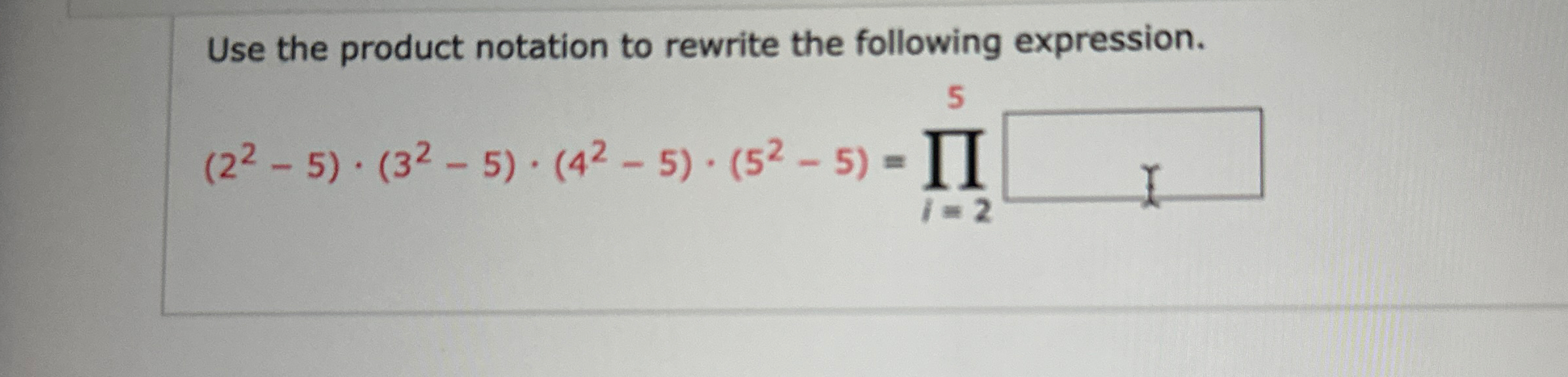 Solved Use the product notation to rewrite the following | Chegg.com