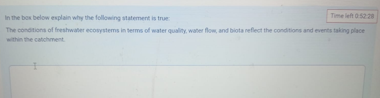 Solved In the box below explain why the following statement | Chegg.com