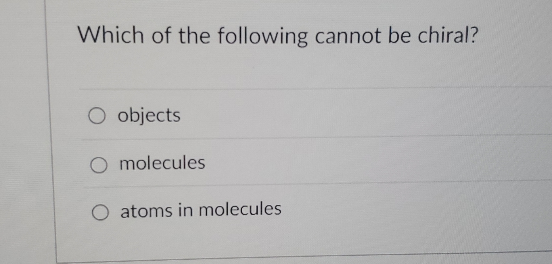Solved Which of the following cannot be | Chegg.com