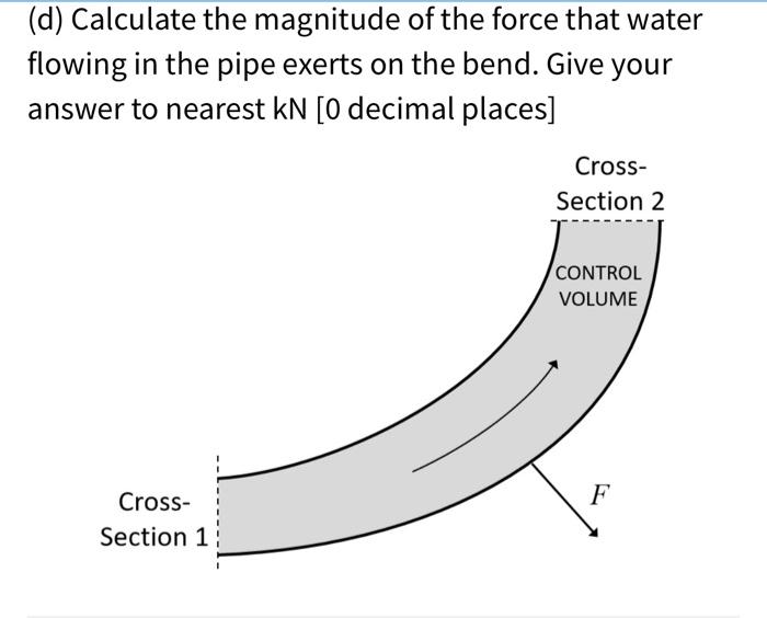 Solved vertical bend Water is flowing in a bend which flows | Chegg.com