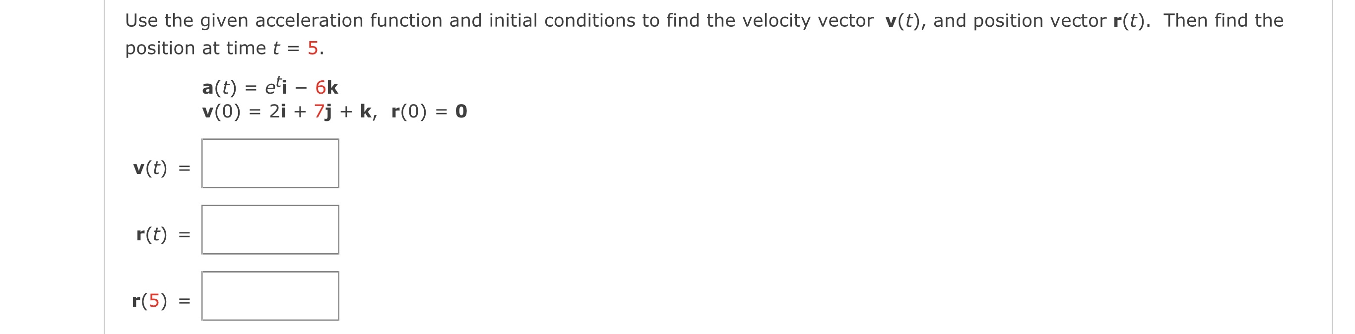 Solved Use The Given Acceleration Function And Initial