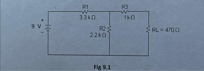 Fig 9.1 Determine the current through the load of | Chegg.com
