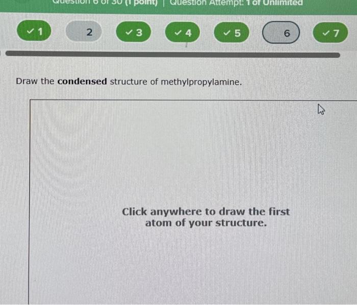 Solved Draw the condensed structure of methylpropylamine. | Chegg.com
