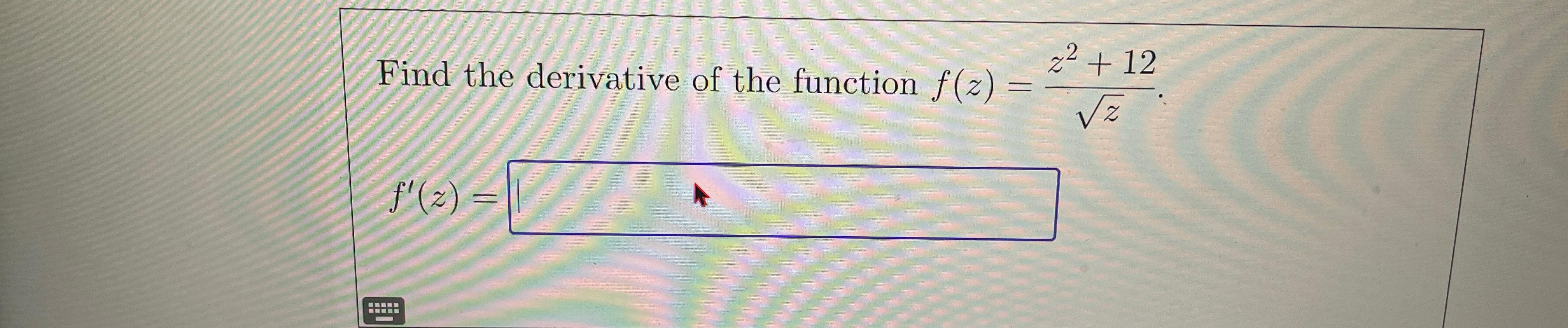 Solved Find the derivative of the function | Chegg.com