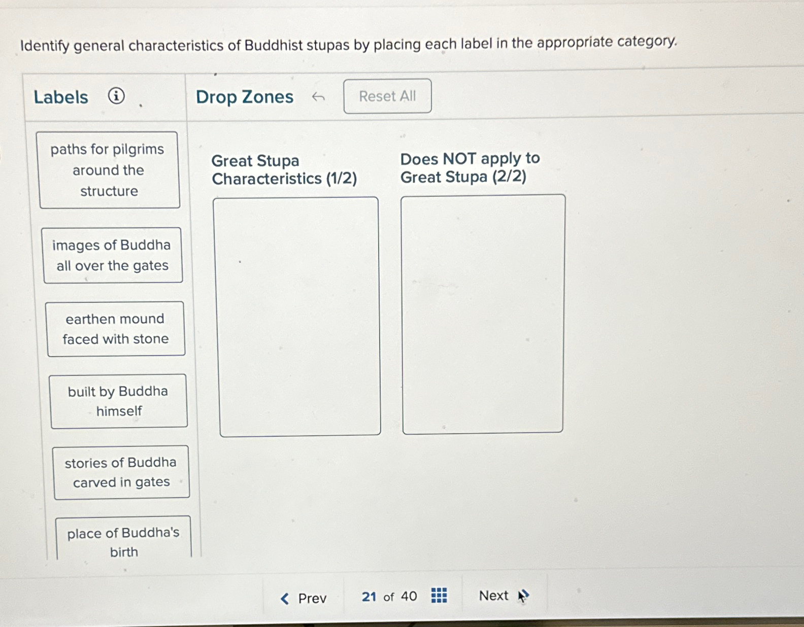 Solved Identify general characteristics of Buddhist stupas | Chegg.com