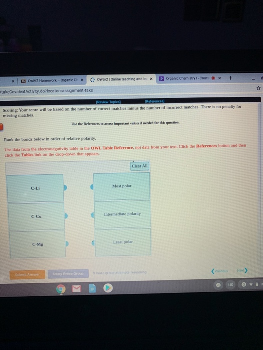 Solved OWLV2 Online teaching and lex Organic Chemistry | Chegg.com