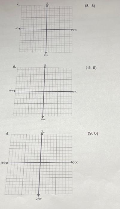 Solved Graph the point. Draw the terminal side of angle | Chegg.com