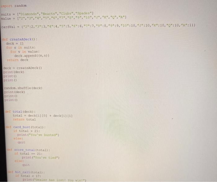 Solved Where am i going wrong? Why wont the actual game | Chegg.com