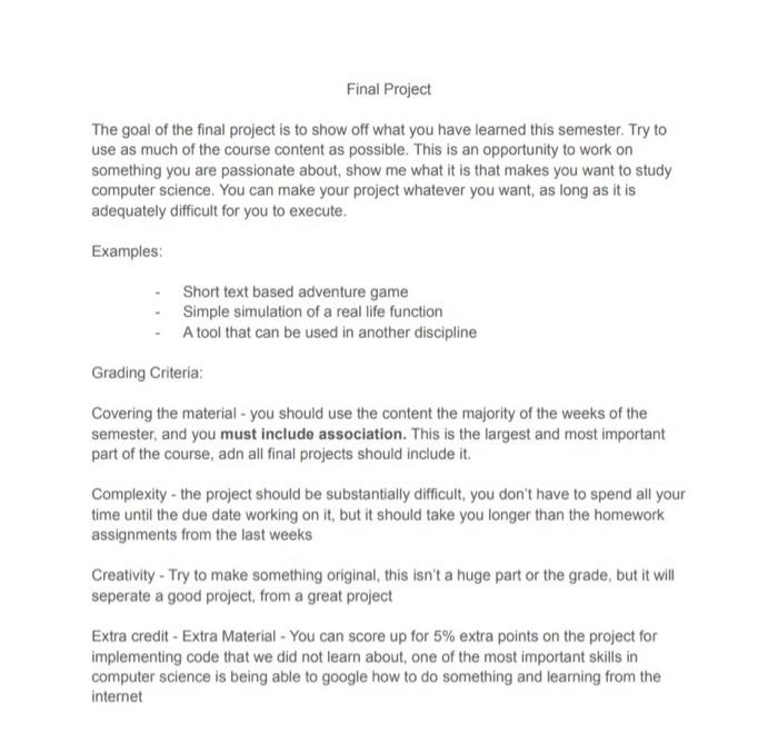 Solved use the elements: Polymorphism , inheritance, | Chegg.com