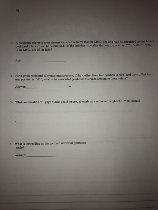 Solved 3. A positional tolerance measurement on a part | Chegg.com Solved 3. A positional tolerance measurement on a part | Chegg.com