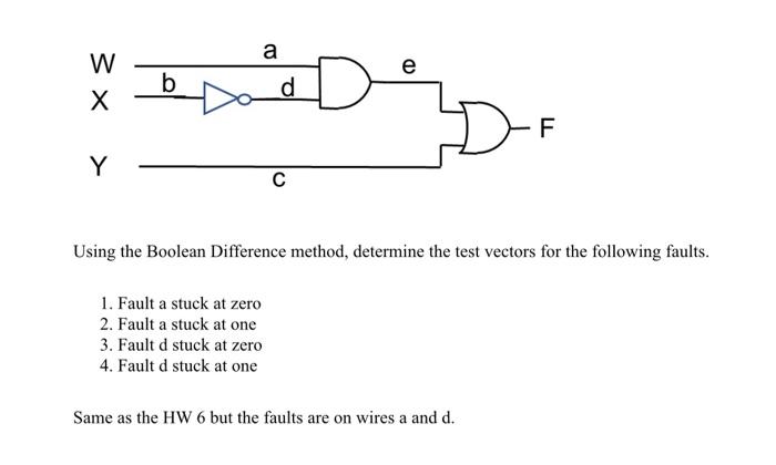 Solved a Dে e 3x b d X Di F Y с Using the Boolean Difference | Chegg.com