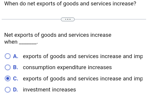 Solved When do net exports of goods and services | Chegg.com