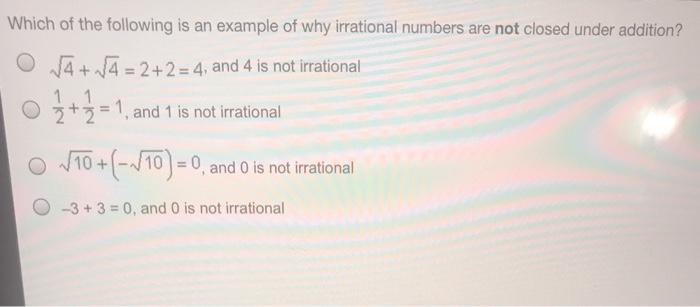 Solved Which of the following is an example of why | Chegg.com