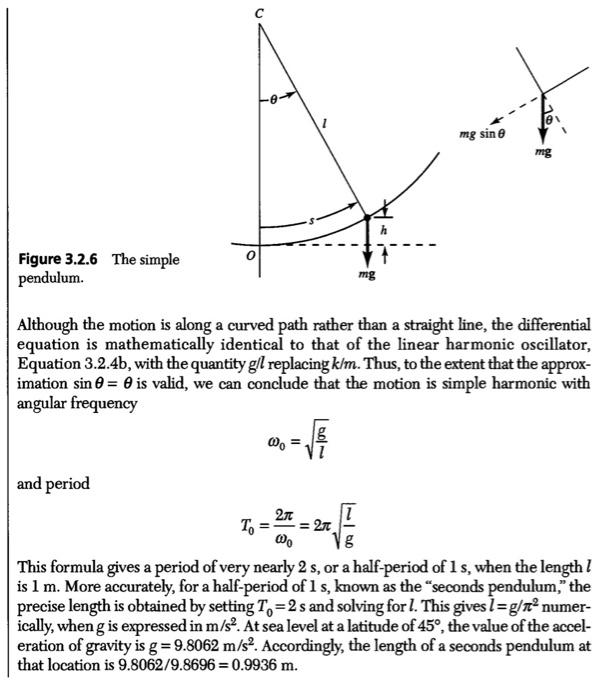 Solved The exact equation of motion for a simple pendulum of | Chegg.com