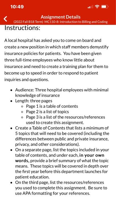 Solved Assignment Details (2022 Fall B18 Term) MC110-8: | Chegg.com