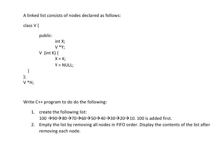 Solved A linked list consists of nodes declared as follows: | Chegg.com