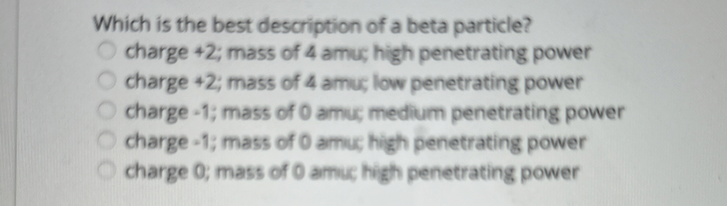 Solved Which is the best description of a beta | Chegg.com