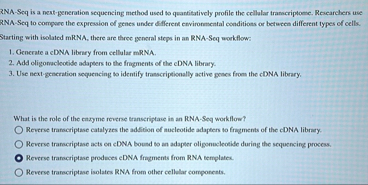 Solved 2NA-Seq is a nest-generation sequencing method used | Chegg.com