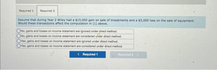 Exercise 13A-2 (Algo) Net Cash Provided by Operating | Chegg.com