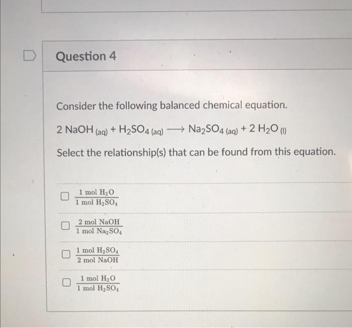 Solved Consider the following balanced chemical equation. | Chegg.com