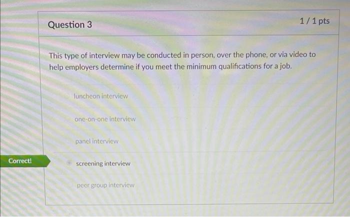 Solved Question 1 1/1 pts What are designed to elicit | Chegg.com