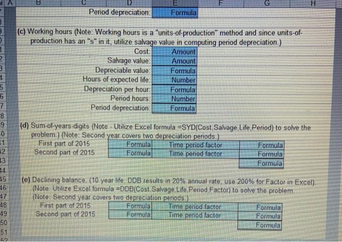 Solved Н 7 3 E11.4 (Depreciation Computations Five Methods) | Chegg.com