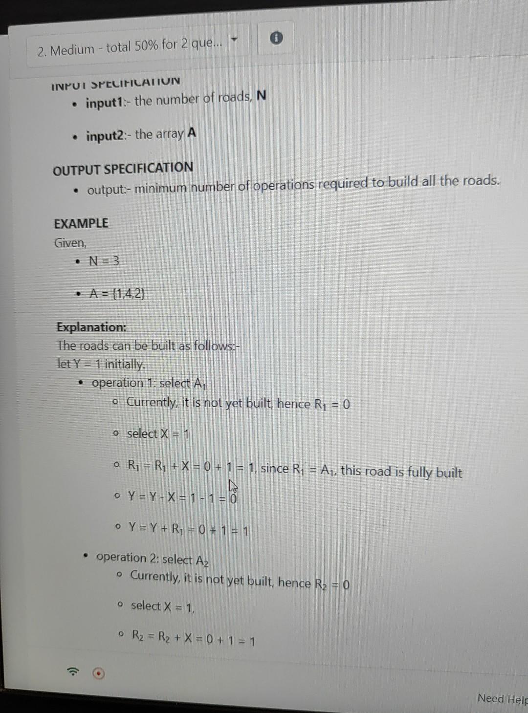 Solved BUILD ROADS This question accounts for 25% of the | Chegg.com