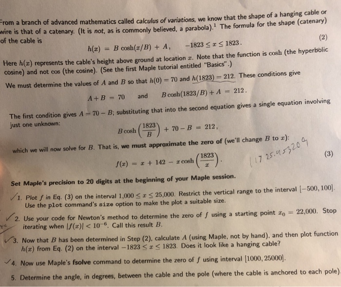 Solved use maple to solve each problem, just confused for | Chegg.com