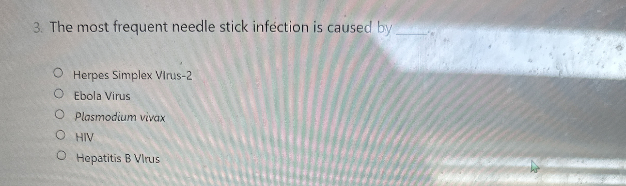 Solved The most frequent needle stick infection is caused by | Chegg.com