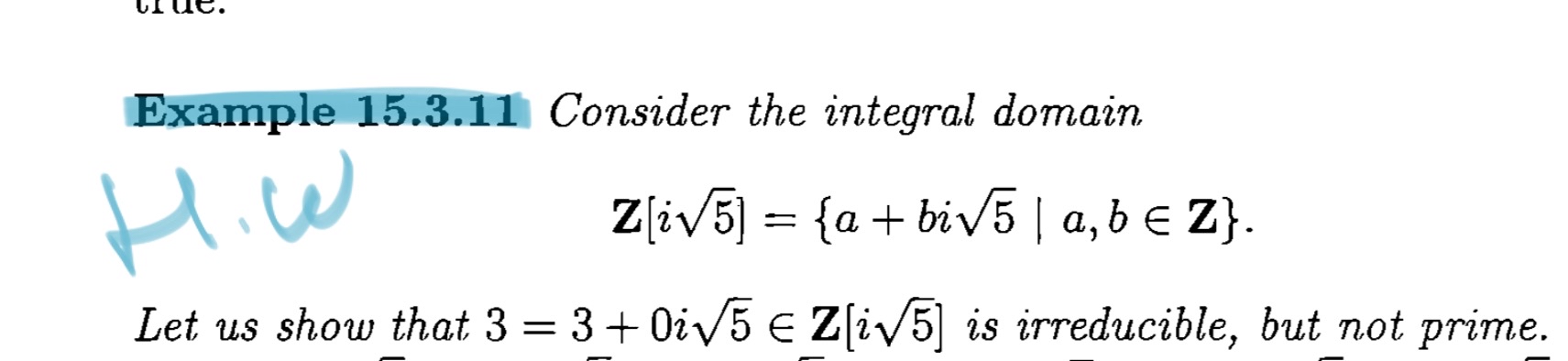 Solved Example 15.3.11 ﻿Consider the integral | Chegg.com