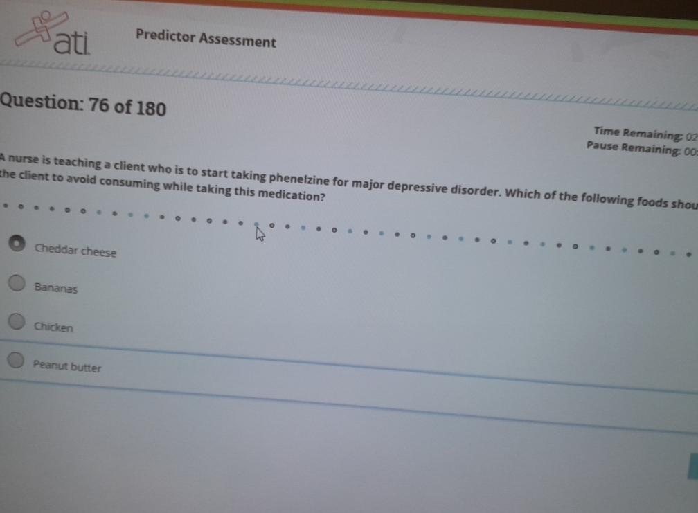 Solved Question: 76 ﻿of 180Time Remaining 02Pause Remaining: | Chegg.com