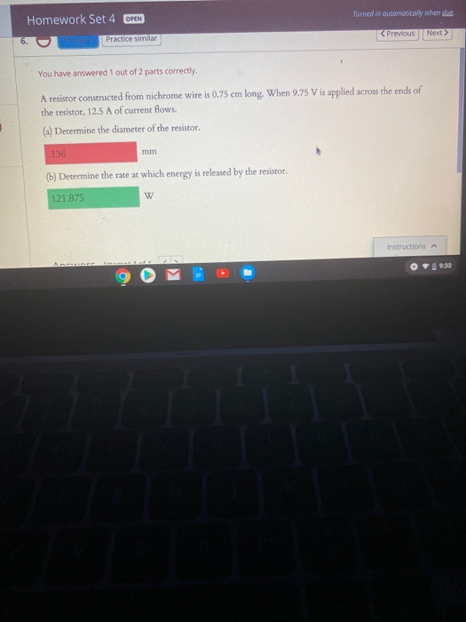 Solved Turned in automatically when due Homework Set 4 OPEN | Chegg.com