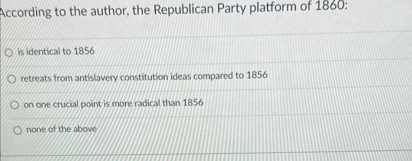Solved According to the author, the Republican Party | Chegg.com