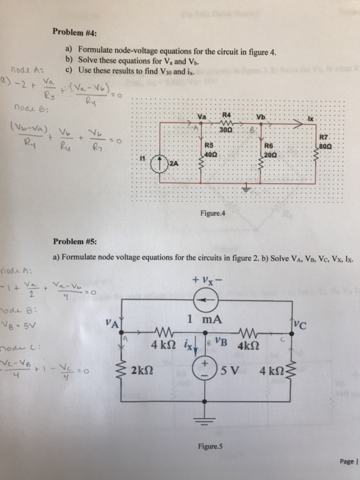 Solved Problem #4: a) Formulate node-voltage equations for | Chegg.com Solved Problem #4: a) Formulate node-voltage equations for | Chegg.com