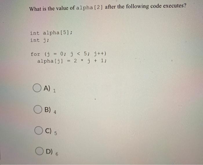 Solved What is the value of alpha [2] after the following | Chegg.com
