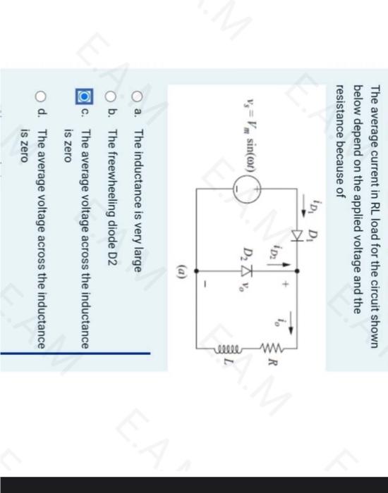 Solved For the circuit shown below the ripple load current | Chegg.com