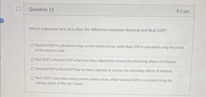 Solved Which statement best describes the difference between | Chegg.com