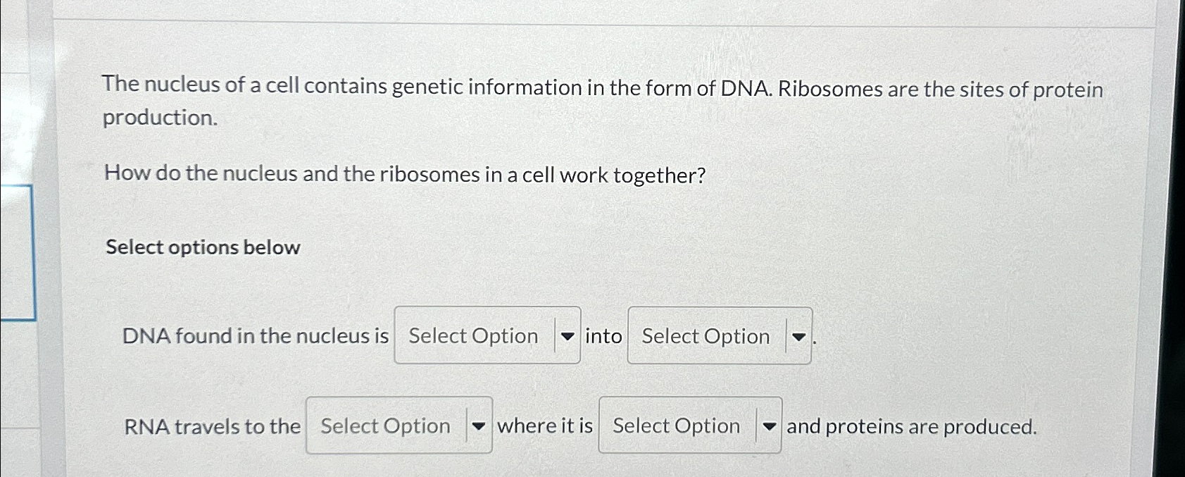 Solved The nucleus of a cell contains genetic information in | Chegg.com